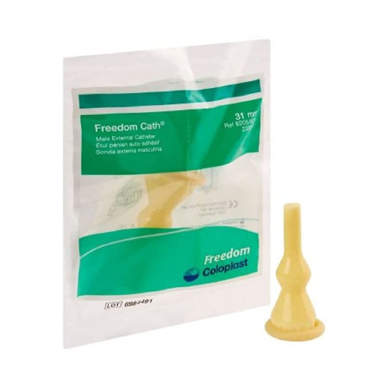 3 Pack -Coloplast Freedom Cath, 31mm Intermediate, Self-Adhering Male ...