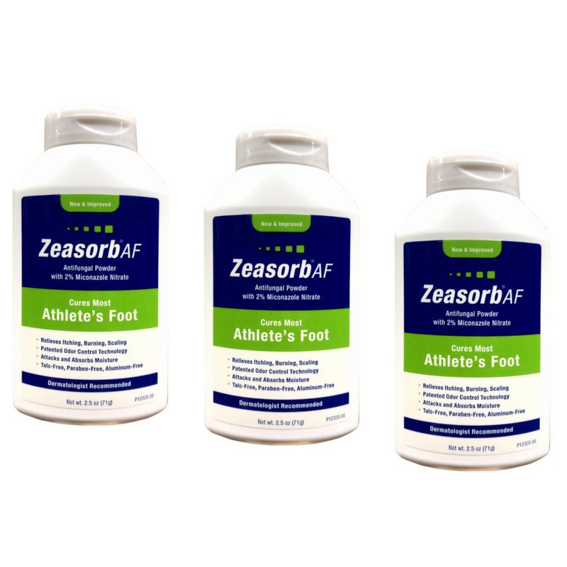 Zeasorb-AF Antifungal Powder 2.50 oz (Pack of 3) - EveryMarket