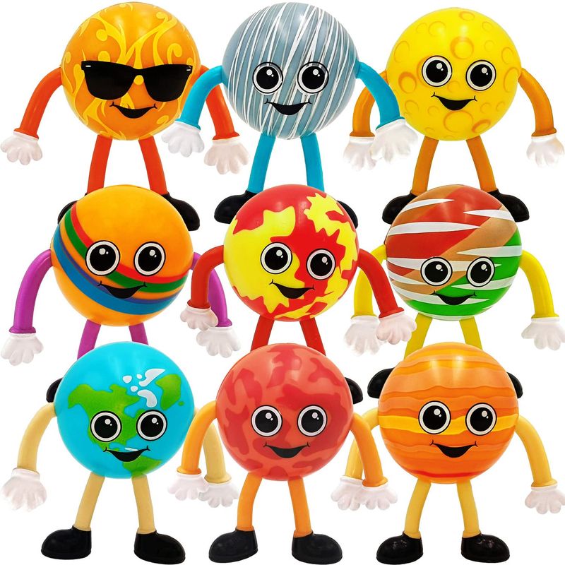 ArtCreativity Bendable Planets (Set of 11) Bendable Planet Toys for ...