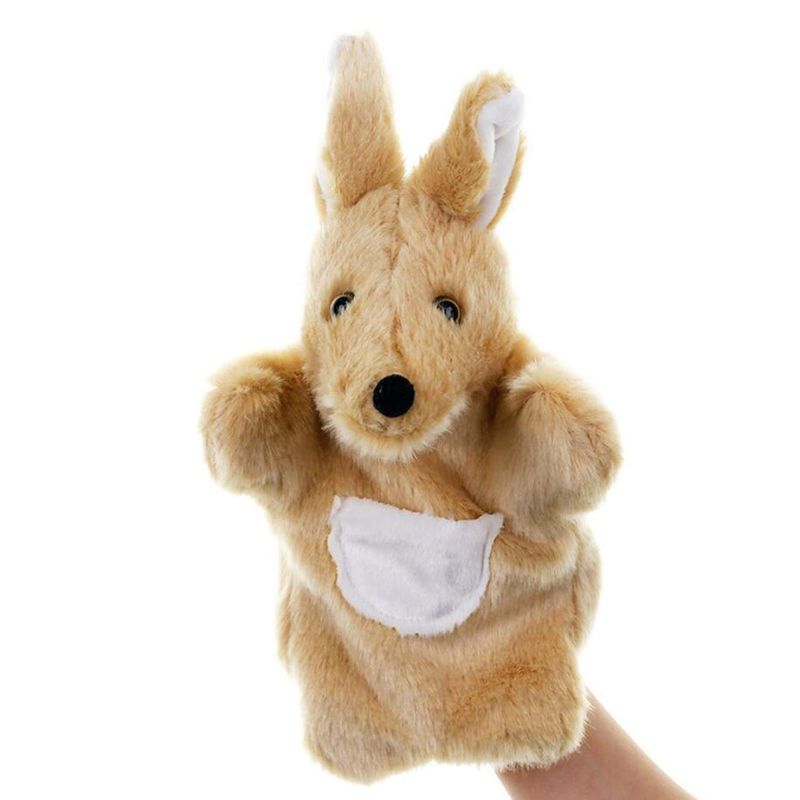 Plush Hand Puppets Kangaroo Stuffed Animals Toys for Imaginative Pretend Play Storytelling ...