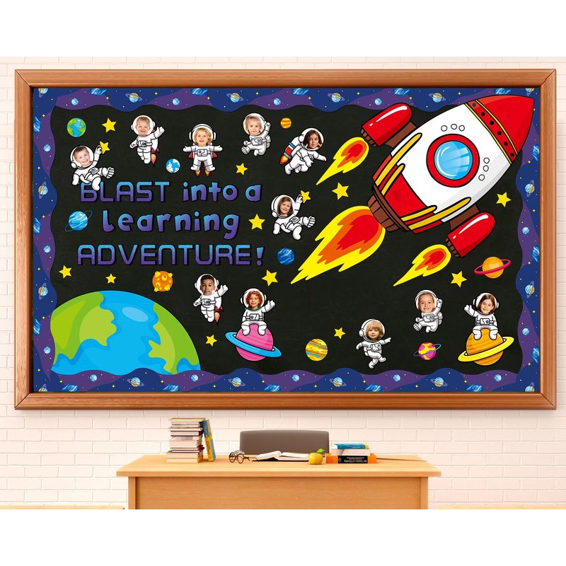Justforjoyful Outer Space Astronaut Bulletin Board Decorations Space ...