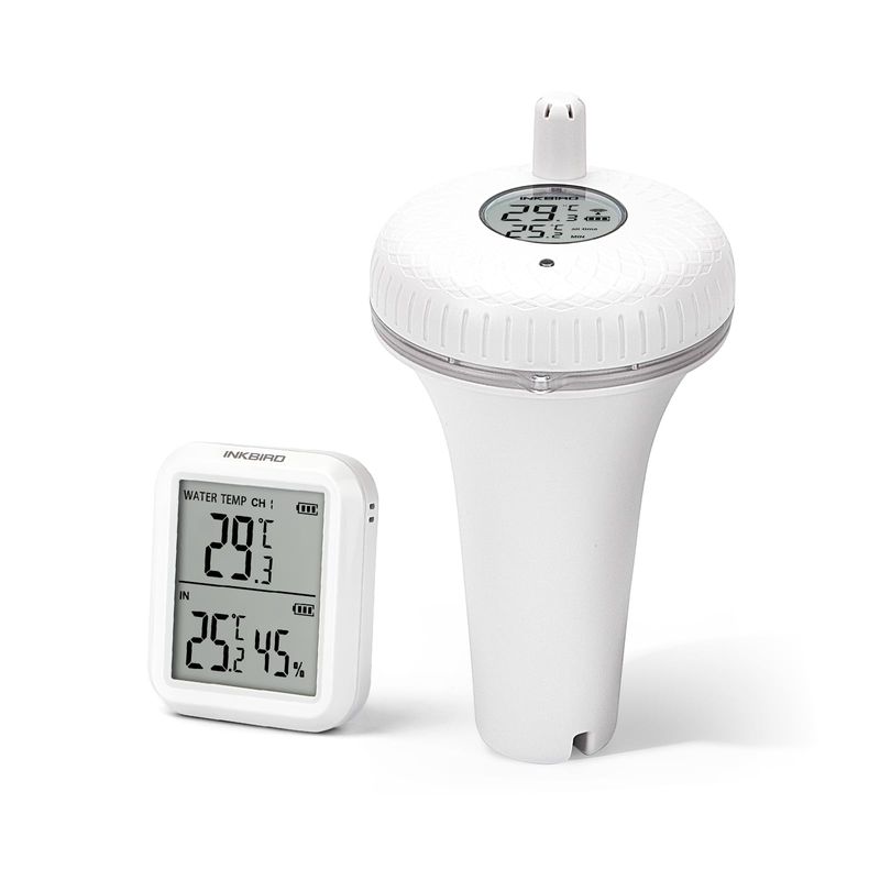 Inkbird Wireless Floating Pool Thermometer, IBS-P01R Water Temperature ...