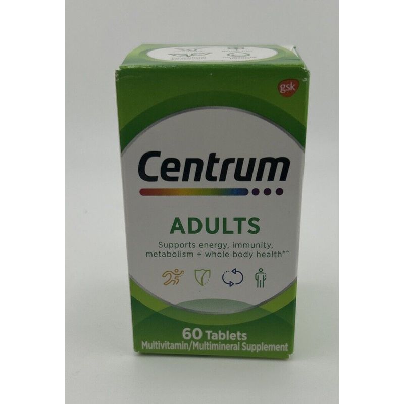 Centrum Multivitamin Multimineral Supplement For Adults 60 Tablets Non-GMO - Online Marketplace ...