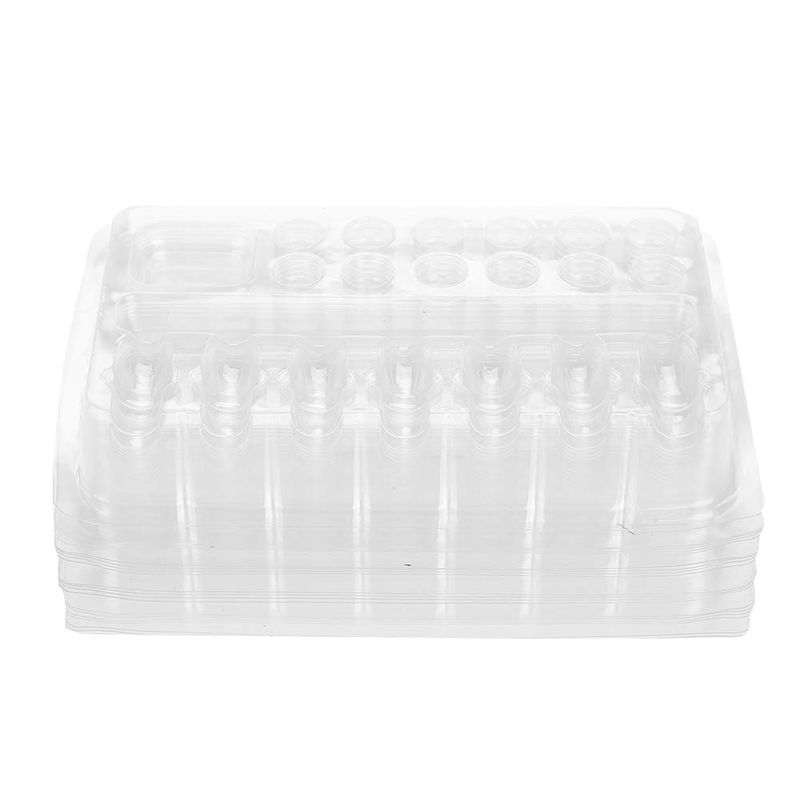 Tattoo Cup Holder Tattoo Ink Tray 20pcs Trays Clear Disposable Plastic ...