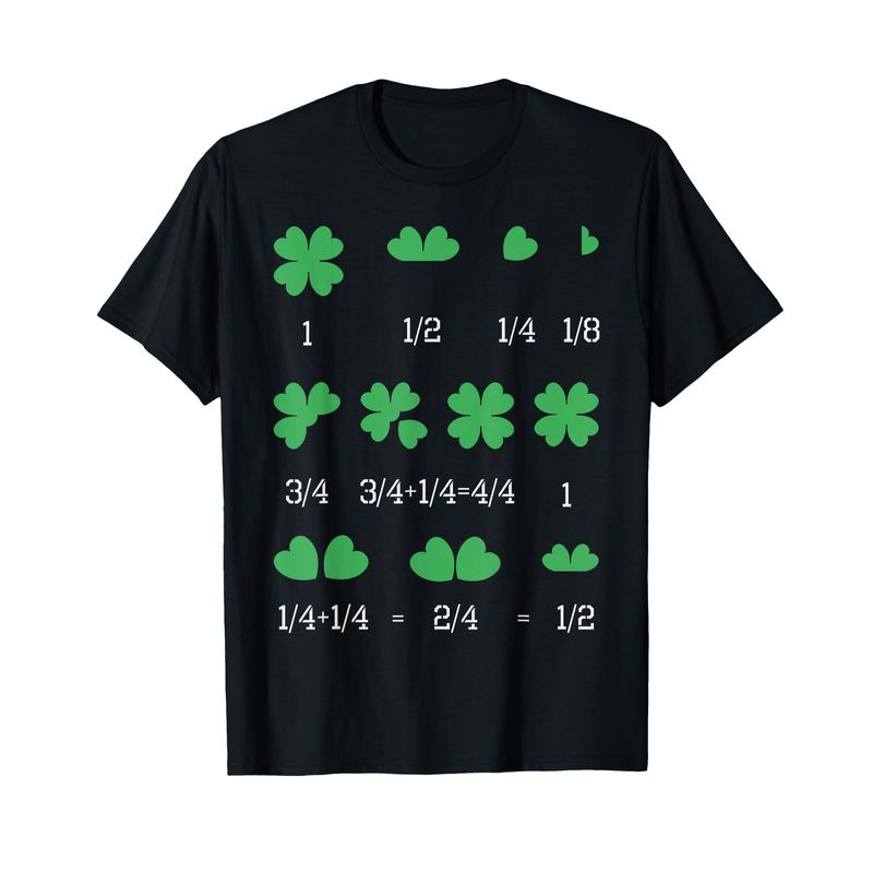 Clover Fraction Math Visual Learning for Kids and Teachers T-Shirt ...