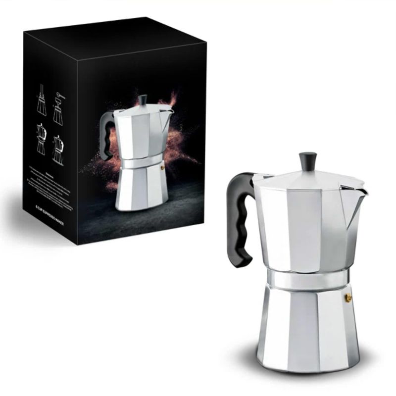 Straame Stovetop Espresso Maker Coffee Pot | Classic Moka Coffee Maker ...