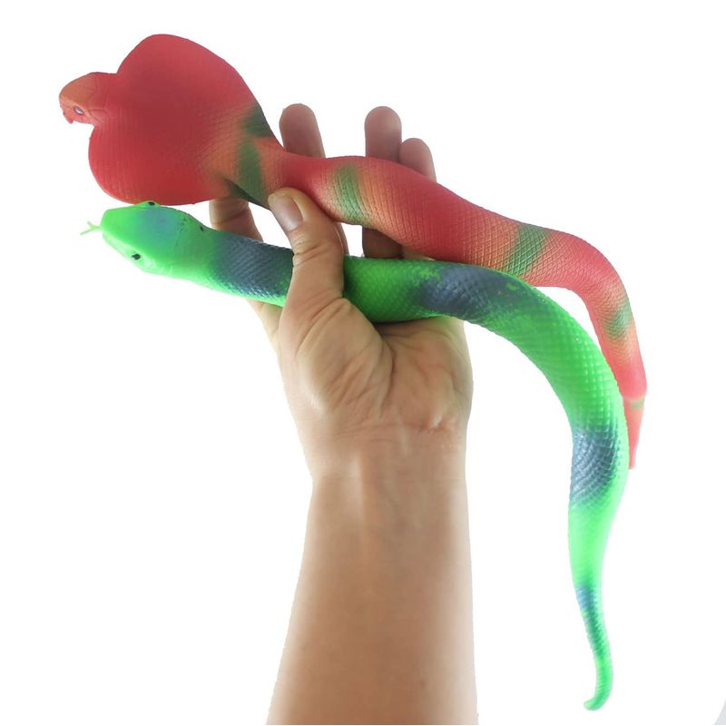 Curious Minds Busy Bags Set of 2 Different 15.5" Stretchy Snakes Cobra ...