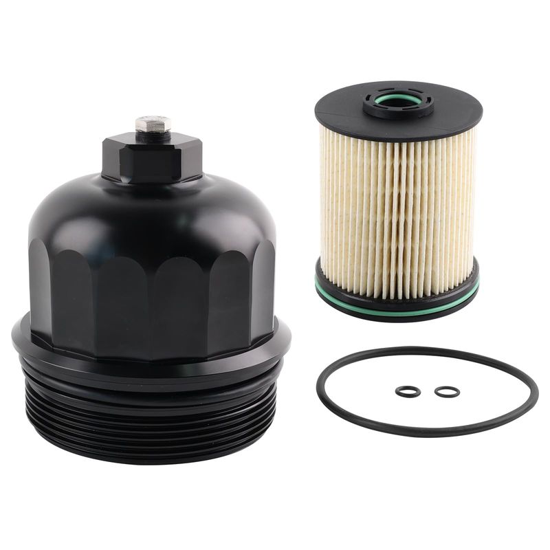 Fuel Filter Housing Cap Aluminum 134001 Compatible with 2017-2019 GM ...
