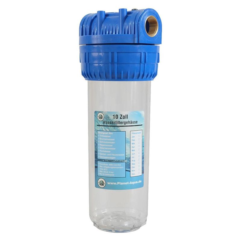 Filter Housing Set 10 Inch x 3/4 Inch Internal Thread + 3 x Activated ...