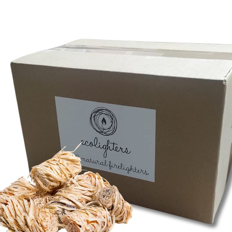 400 Natural Eco Firelighters Fire Lighter Starters wood log burner ...