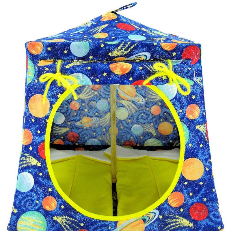Toy Play Camping Tent, 2 Sleeping Bags, Royal Blue, Solar System Print ...