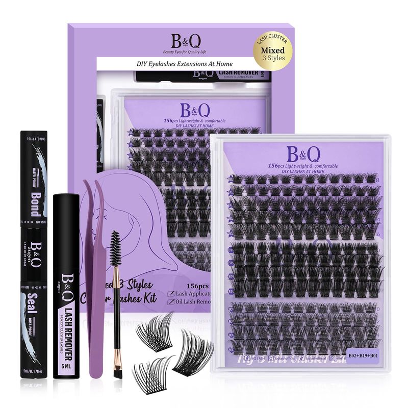 B&Q Lash Extension Kit B01+B02+B19 Eyelash Extension Kit DIY Lash ...