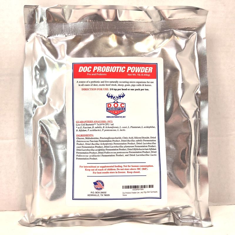 DOC Probiotic Powder For Livestock Deer Sheep Goats Horses Pigs Cattle ...