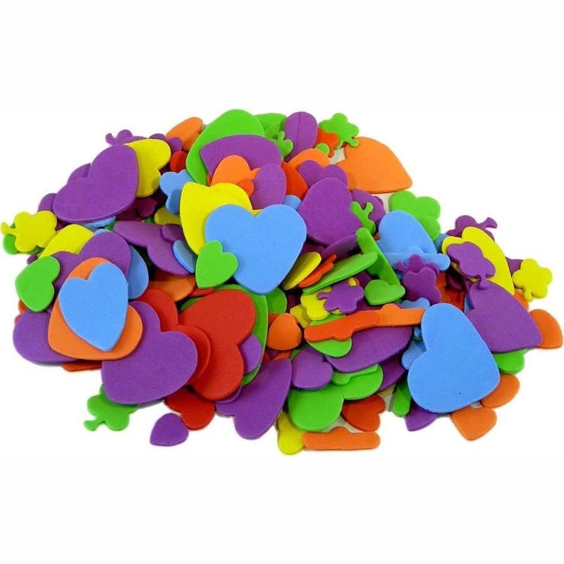 3 Ace Crafts (Pack of 1) - (Set of 150) Foam Shapes for Crafts Assorted ...