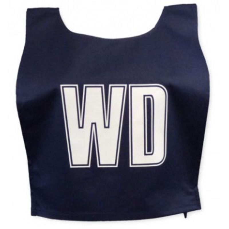 Sports Innovation Ltd LETTERED NETBALL BIBS - MEDIUM - NAVY/WHITE ...
