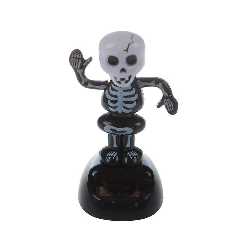 Solar Power Dancing Figure Gruesome Skeleton,Novelty Desk Car Toy ...