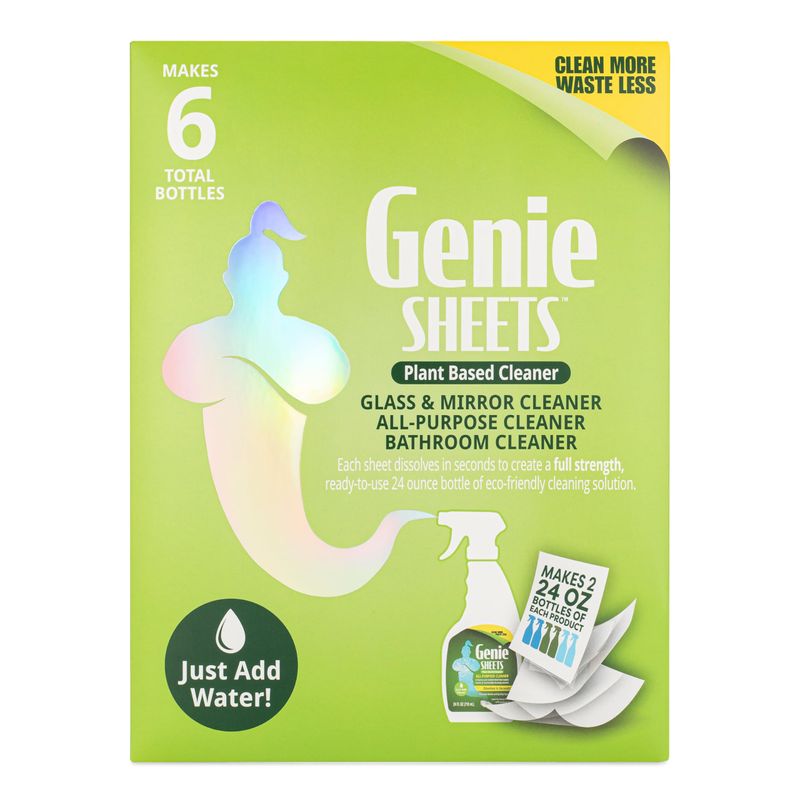 Genie Sheets All Purpose, Glass and Bathroom Cleaners Combo Pack ...