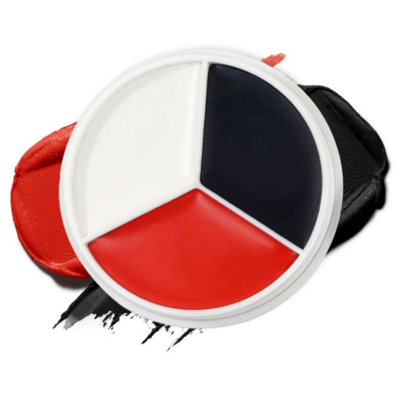 KARLOR 3-in-1 face paint set,body paint black white red face painting ...