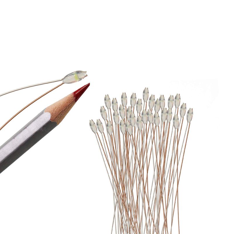 Evemodel 30pcs Pre-soldered Micro Litz Wire Blue SMD 0603 LED Light ...