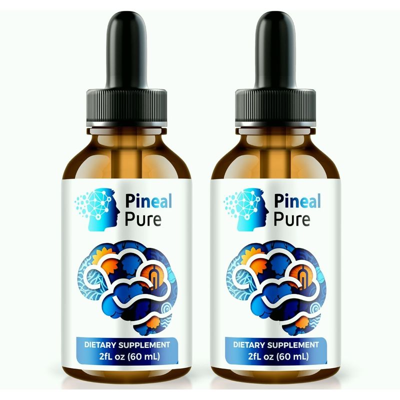 (2 Pack) Pineal Pure Brain Health Drops for Cognitive Health & Wellness ...