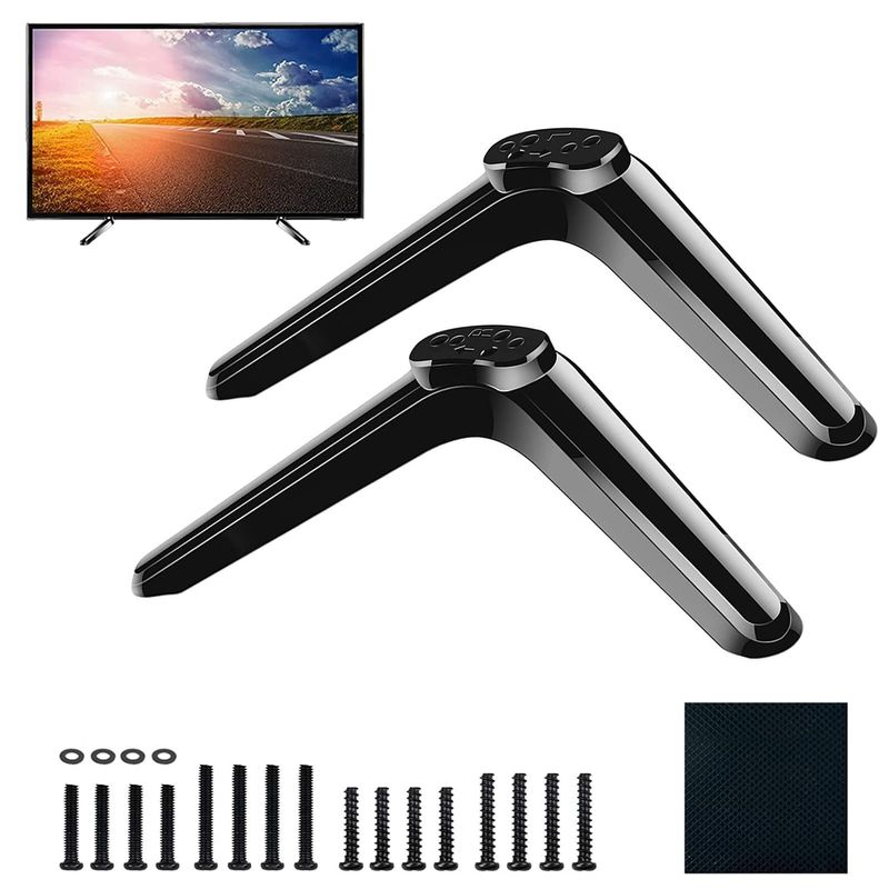 TV Legs, TV Pedestal Feet Stand Mount Compatible with Most 32 40 49 50 ...