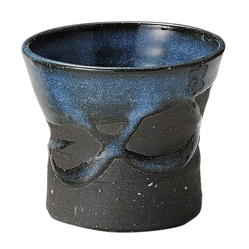Marui Pottery MR-3-3194 Shigaraki Ware Hephamon, Old Rock Cup, Capacity ...