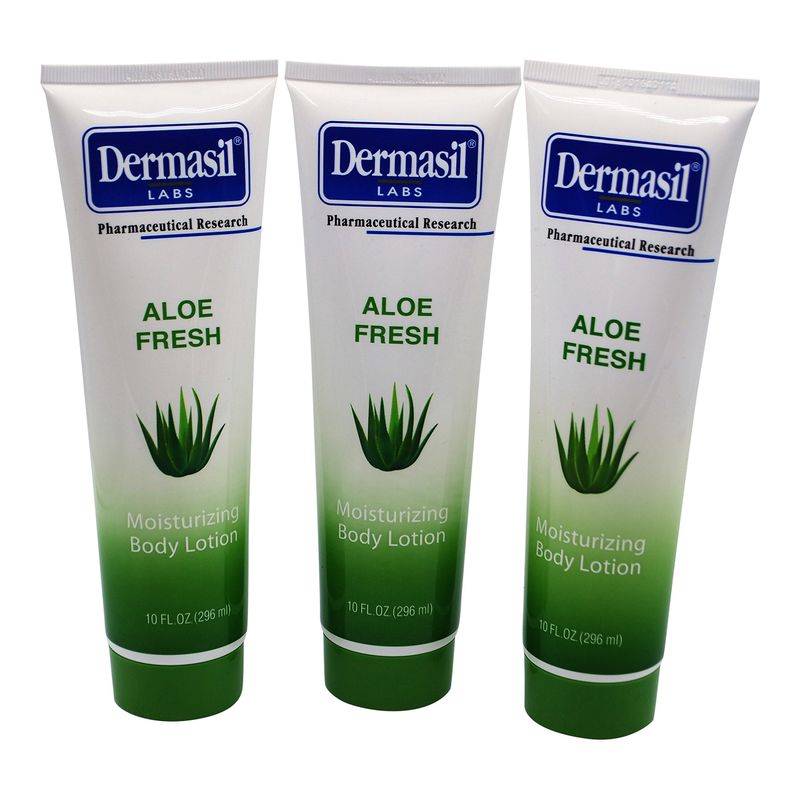 Dermasil Aloe Fresh Moisturizing Body Lotion, 10-oz. Tubes PACK OF 3 ...