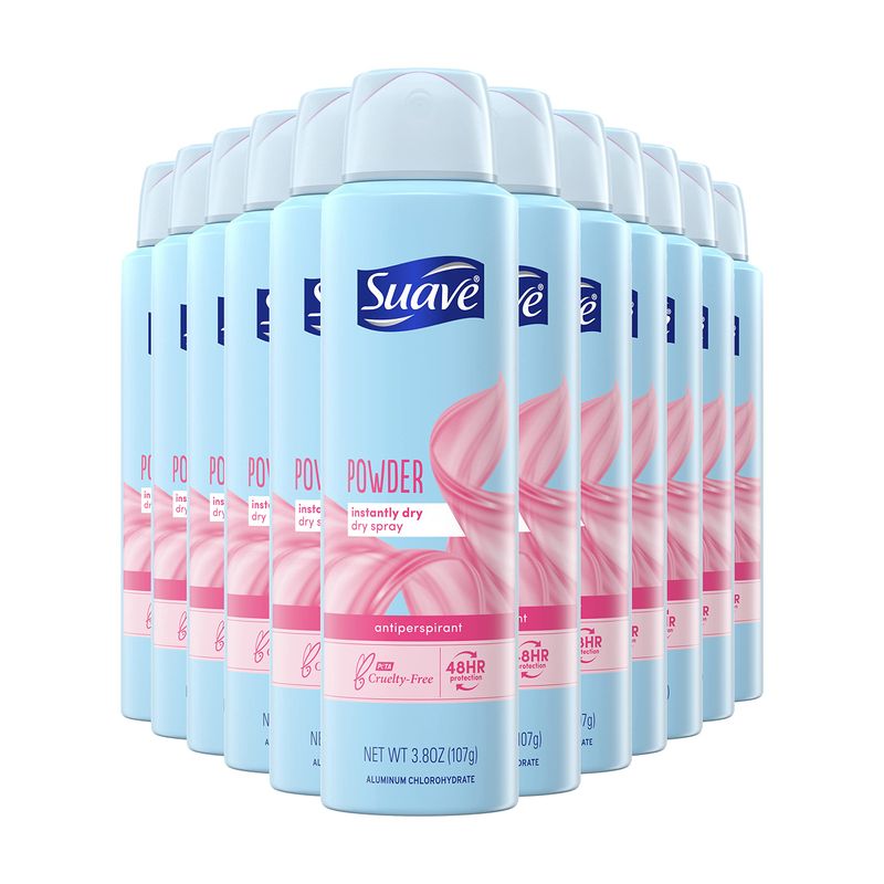 Suave Dry Spray Antiperspirant Deodorant For Quick and Easy Sweat ...