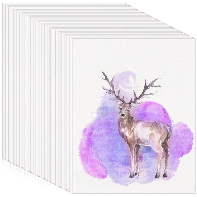 60 Sheets Watercolour Paper 300 g, 15.24 x 22.86 cm Watercolour Pad ...