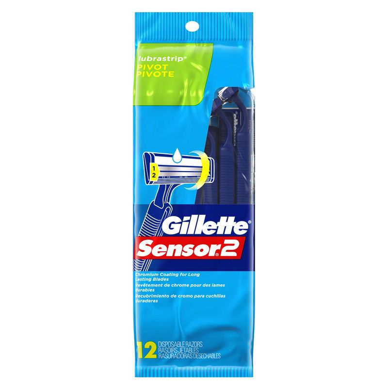 Gillette Sensor 2 Pivot Razors with Lubrastrip - EveryMarket