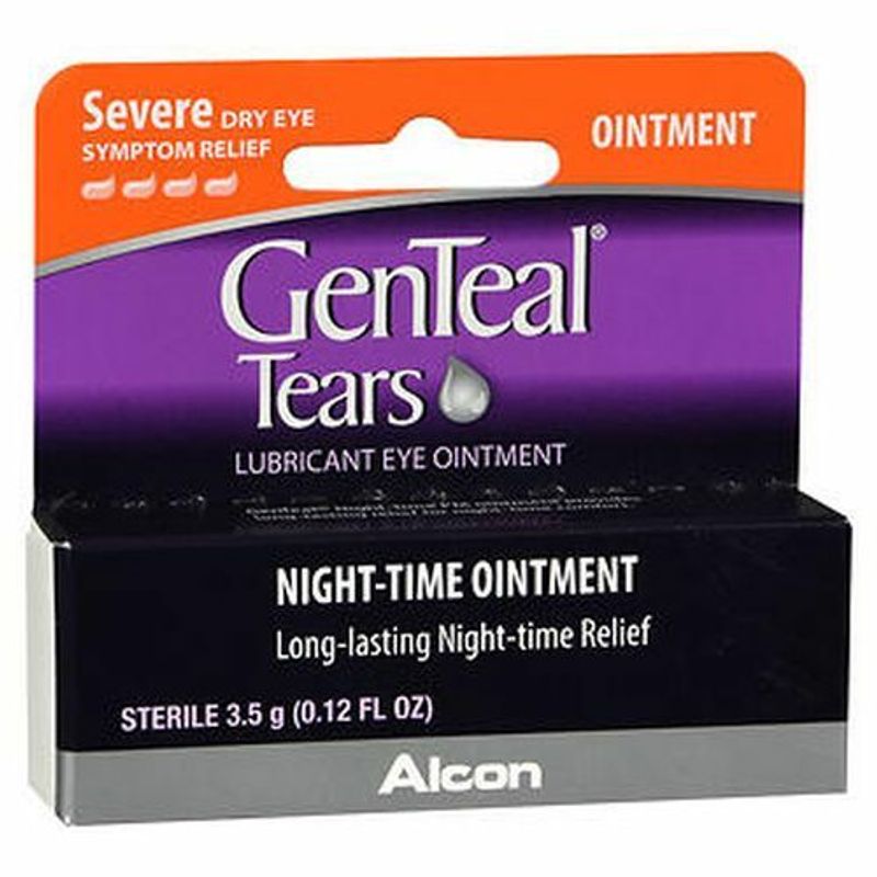 GenTeal Night-Time Lubricant Eye Ointment Severe Dry Eye Symptom Relief ...